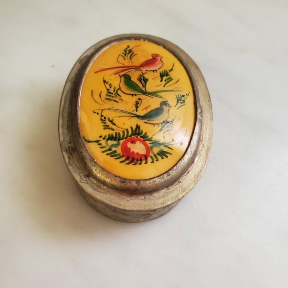 Accents | Antique Victorian Vintage Enamel Pill Trinket Box | Poshmark